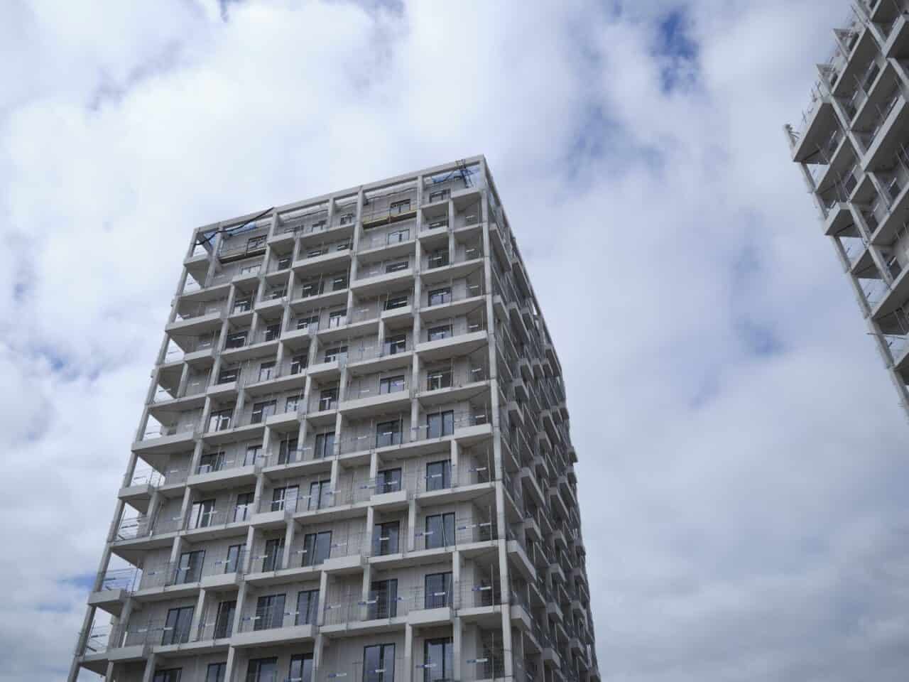 Guldglimmer på boliger på Havnebryggen Sirius | CRH Concrete